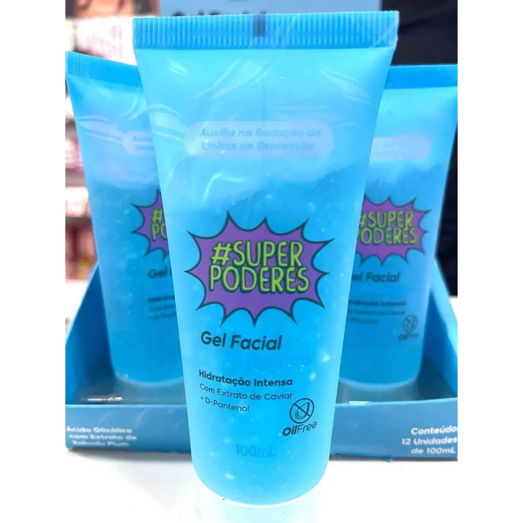 GEL FACIAL SUPER PODERES 100ml -ANTIRRESSECAMENTO/ANTI-IDADE ...