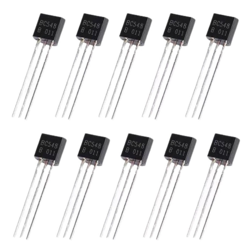 BC548 Transistor Bipolar NPN - Kit 10 Peças Para Projetos | Shopee Brasil