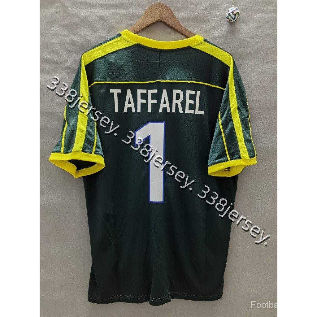 1998 Alta Qualidade Personalizado TAFFAREL Brasil Goleiro Camisa De ...