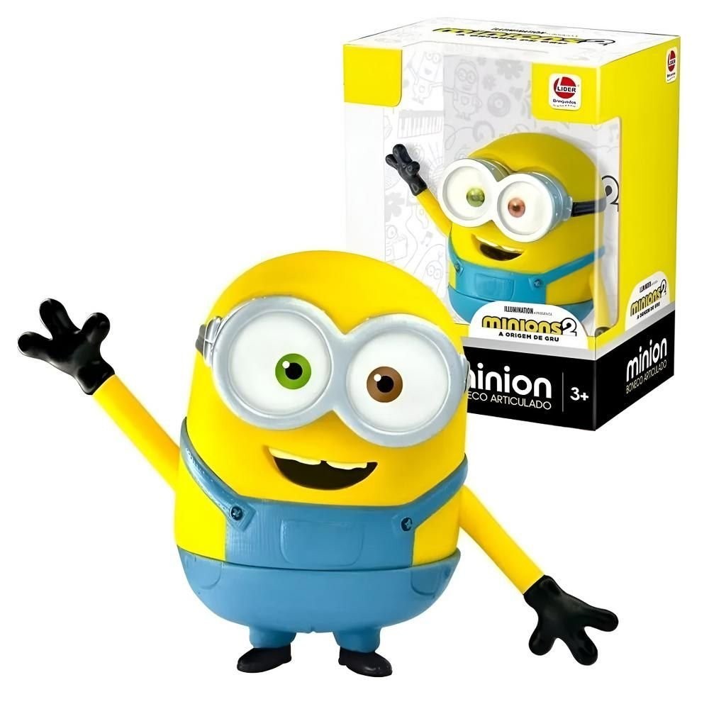 Boneco De Vinil Articulado Minions Bob Minions 2 | Shopee Brasil