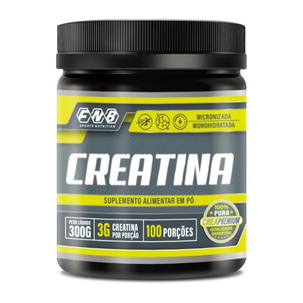 Suplemento Alimentar em Pó de Creatina 100% Pura 300g FNB Sports ...