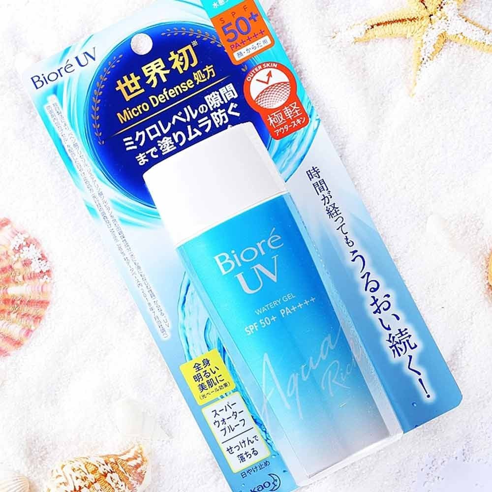 Biore UV Aqua Rich Watery Gel Sunscreen SPF 50+ 90ml Broad Spectrum Sun ...