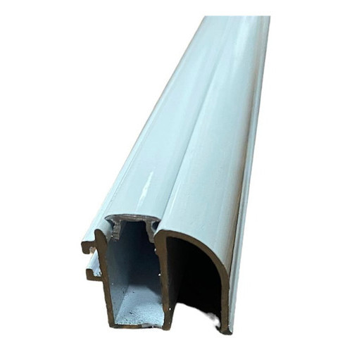 Trilho Guia Inferior + click Aluminio para Box Vidro 8MM 1.20 Metros ...
