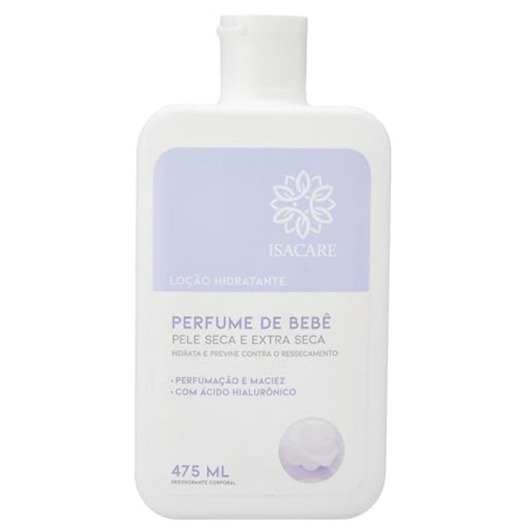 Isacare - Loção Hidratante Perfume de Bebê 475ml | Shopee Brasil