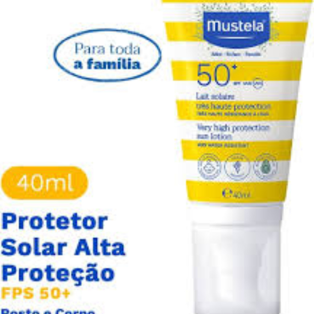 Protetor Solar Infantil Mustela Rosto e Corpo FPS50+ 40ml | Shopee Brasil
