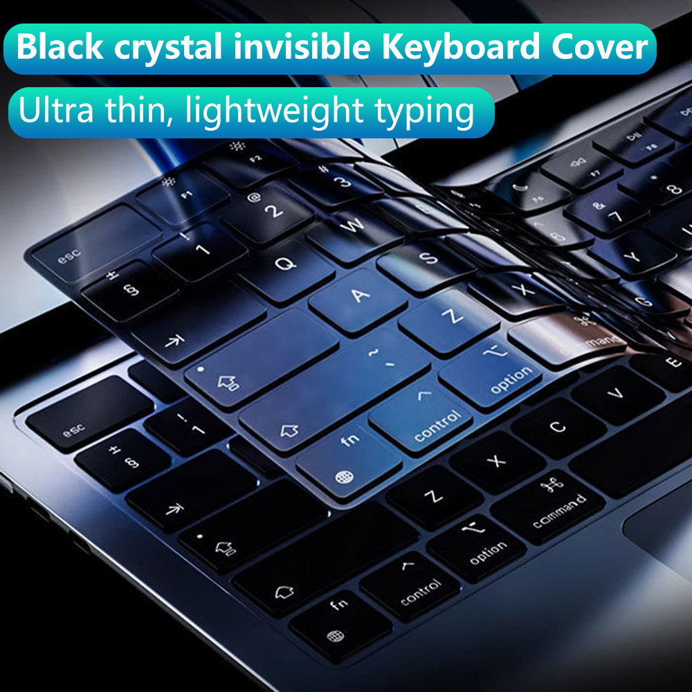 Capa De Teclado Ultra Fina E Invisível Para 2023 2024 Macbook air 13 M1 M2 M3 Pro 14 16 ...