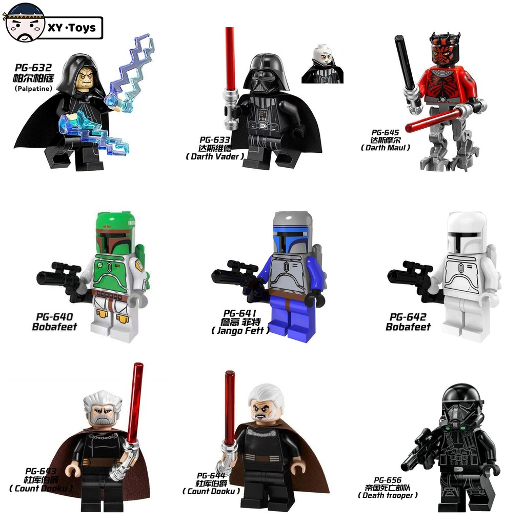 Star Wars Block Dolls Count Dooku Minifiguras Darth Vader Modelo ...