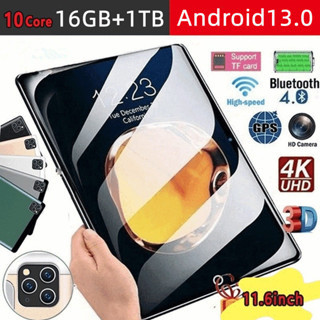 2025 Novo Estilo 12 Polegadas Tablet PC Android 13.0 Dez-Core 16GB Ram ...