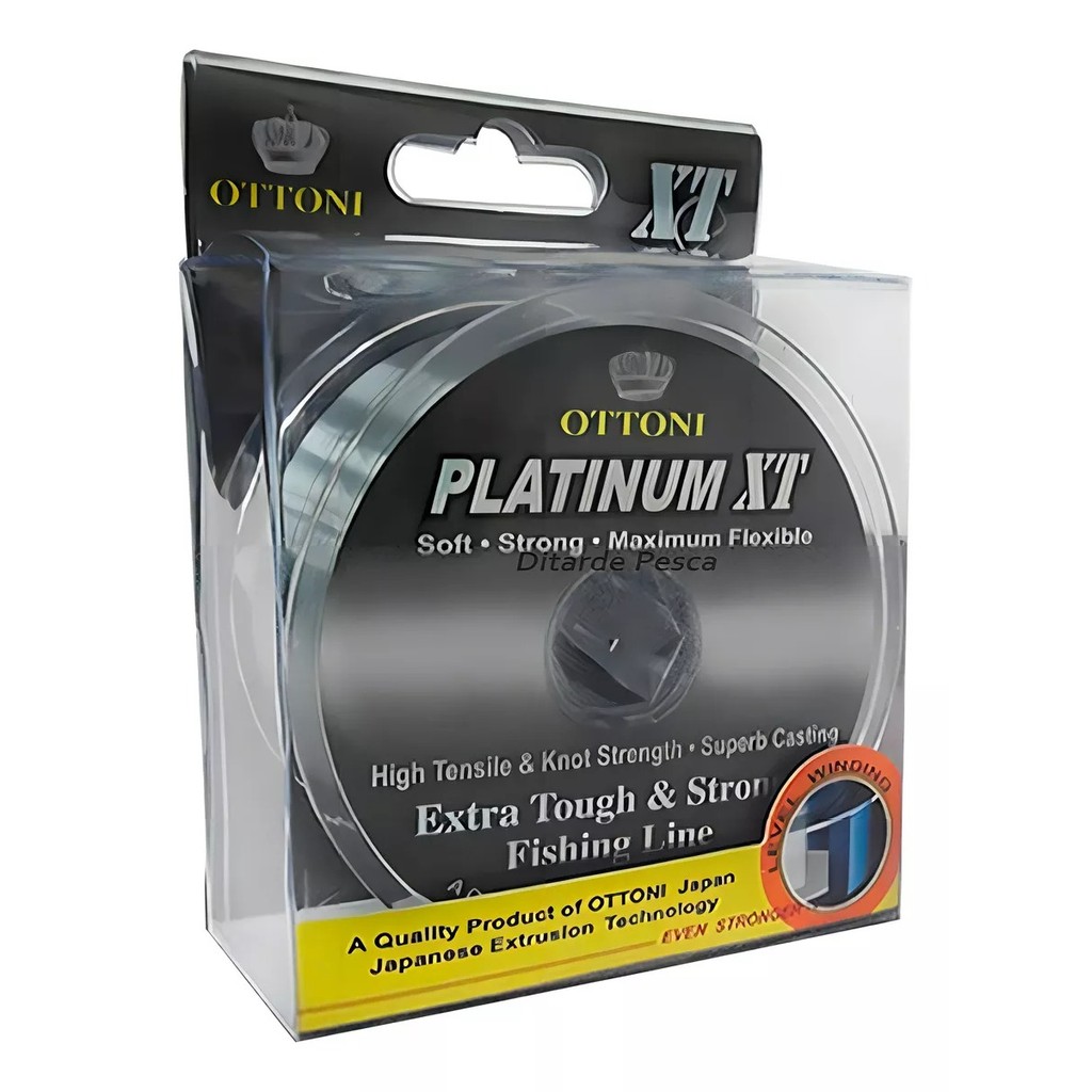 Linha Monofilamento Pesca Platinum 0.40mm 43lb Ottoni 250m | Shopee Brasil