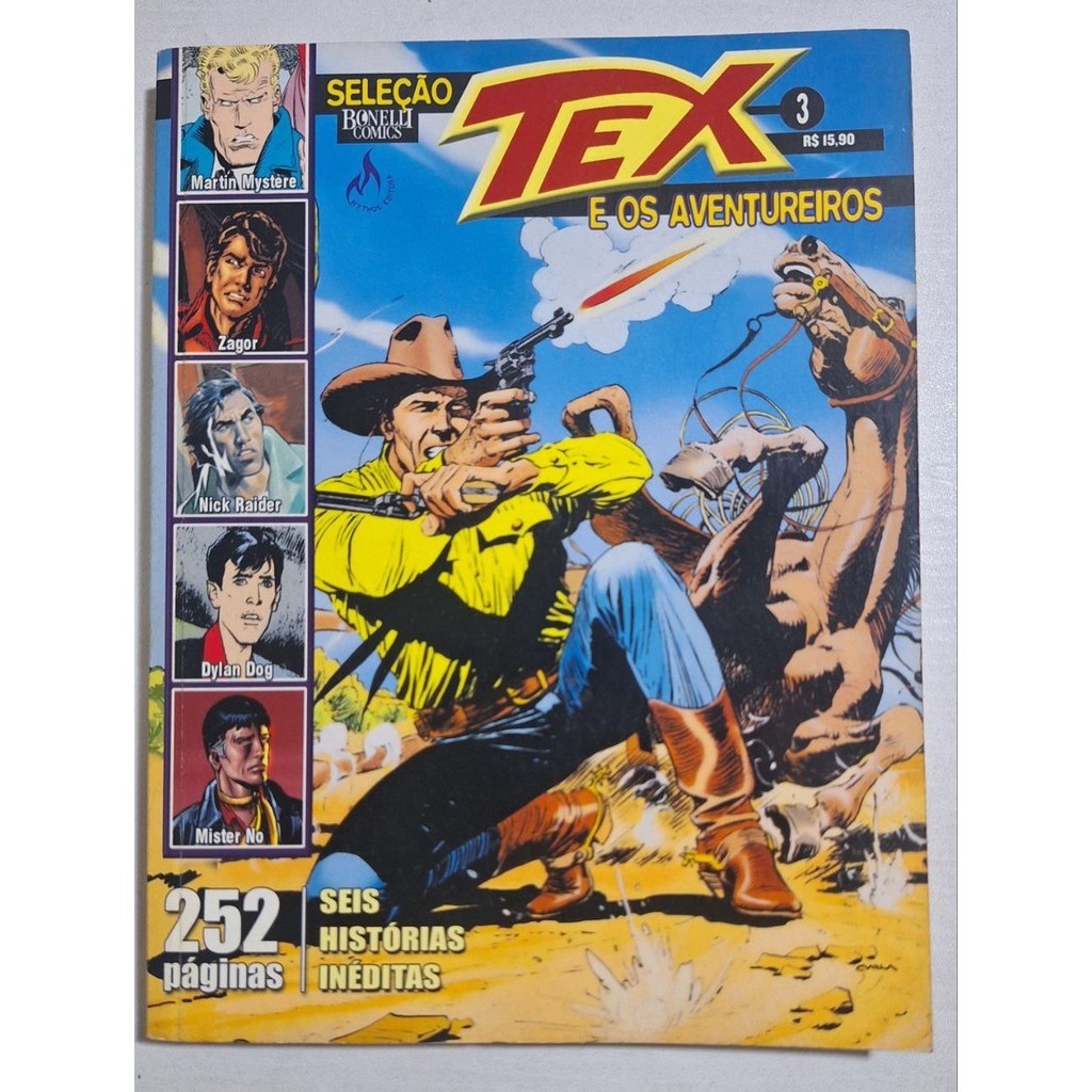 Tex e os Aventureiros 3 - Seis histórias de Mythos | Shopee Brasil