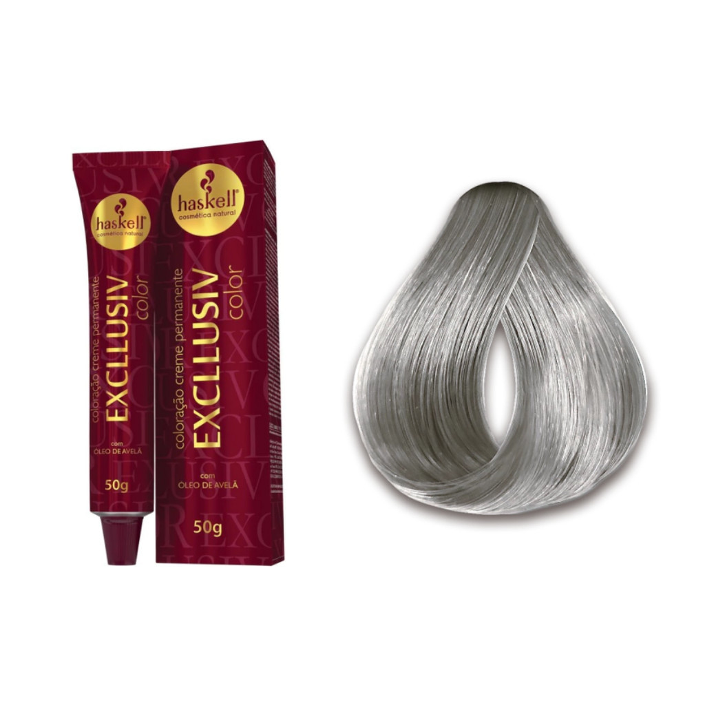 Tinta Haskell Excllusiv Color 50g 12.11 Superclareador Cinza | Shopee Brasil