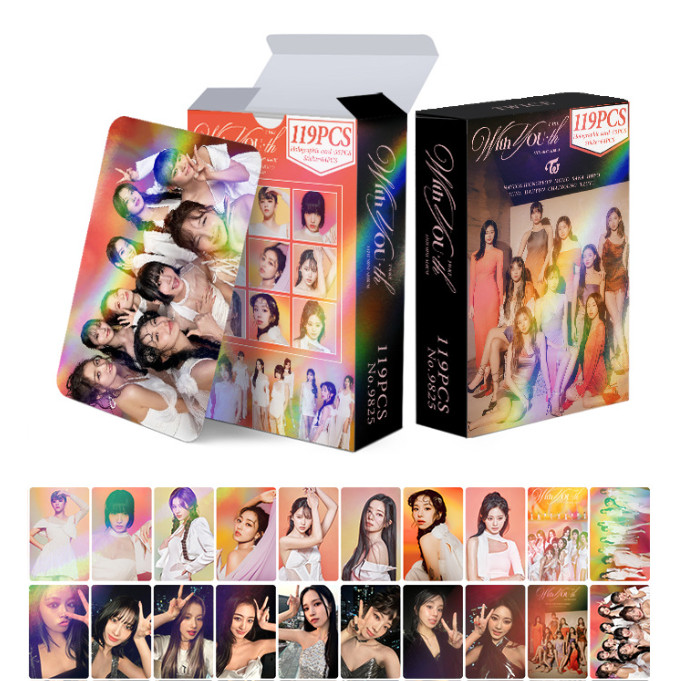 50-119pcs TWICE Photocards Laser Hologram Lomo Cards With You I GOT YOU MISAMO Nayeon Jeongyeon ...