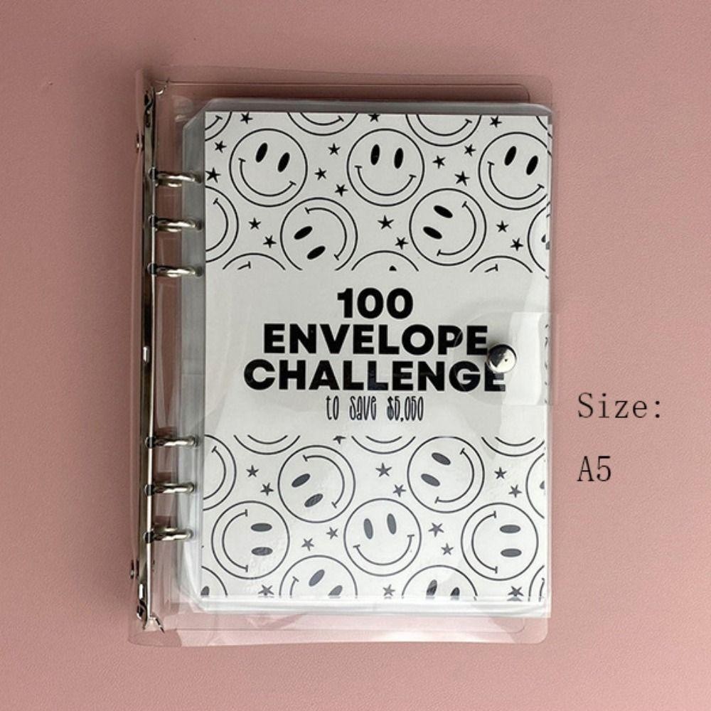 1000 Envelope Challenge Binder , PVC A5 Envelopes Savings Challenges ...