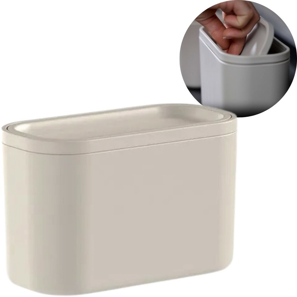 Lixeira Basculante de Bancada Mini Cesto de Lixo Skin Care Bold 1 Litro ...