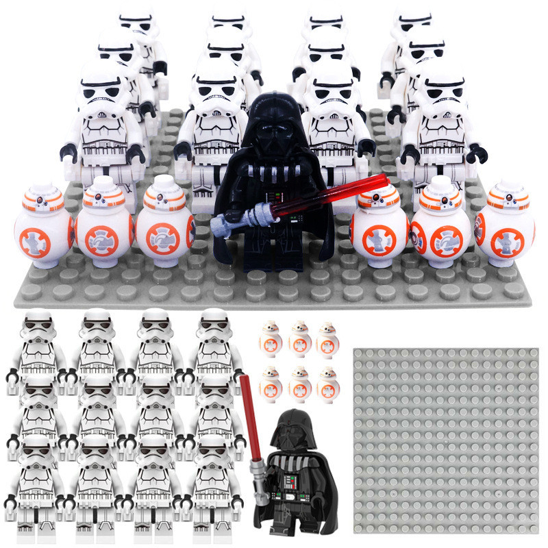 Moc Star Wars Building Block Minifigure Set Darth Vader Stormtrooper ...