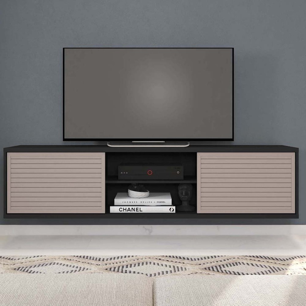 Rack Suspenso para TV até 72 Polegadas 180cm em BP Porta Pier Multiverso CabeCasa MadeiraMadeira ...