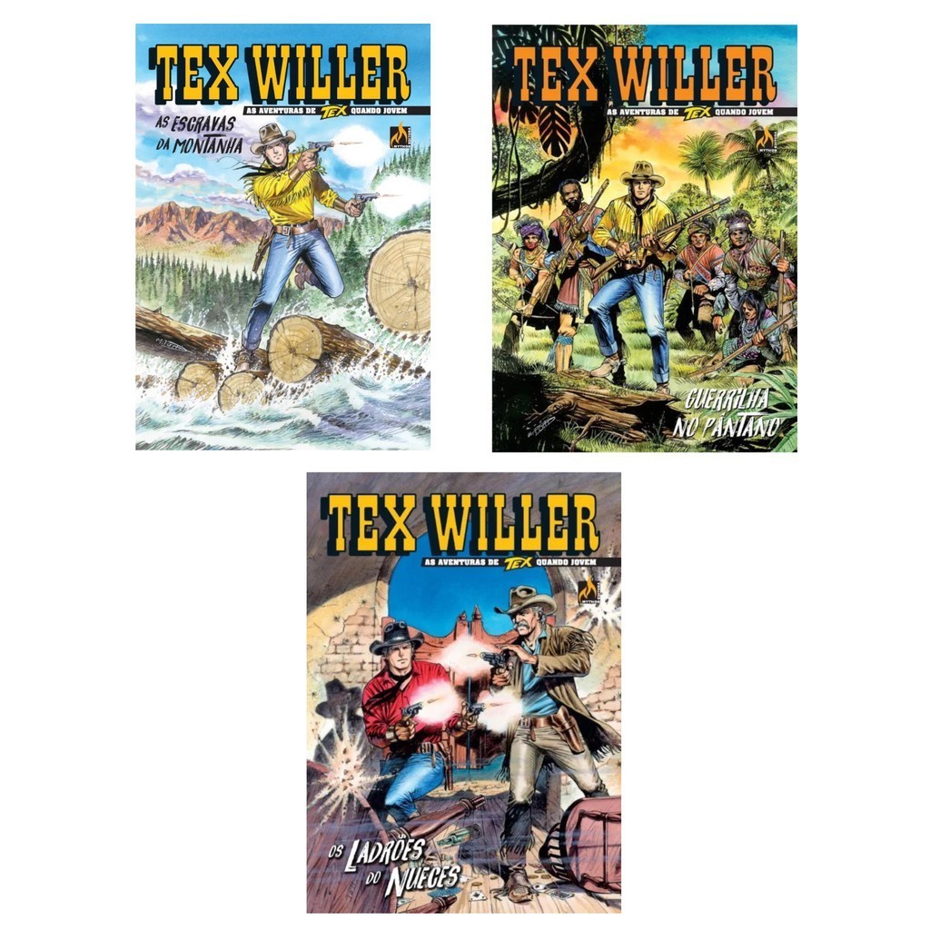 Kit 3 Gibis Tex Willer Capas Novas - Editora Mythos (novo) | Shopee Brasil