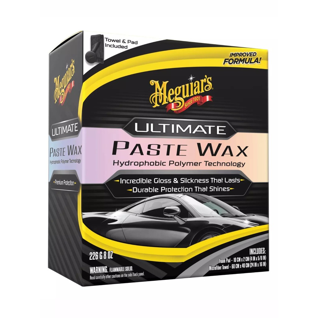 MEGUIARS ULTIMATE PASTE WAX HYDROPHOBIC 311G | Shopee Brasil