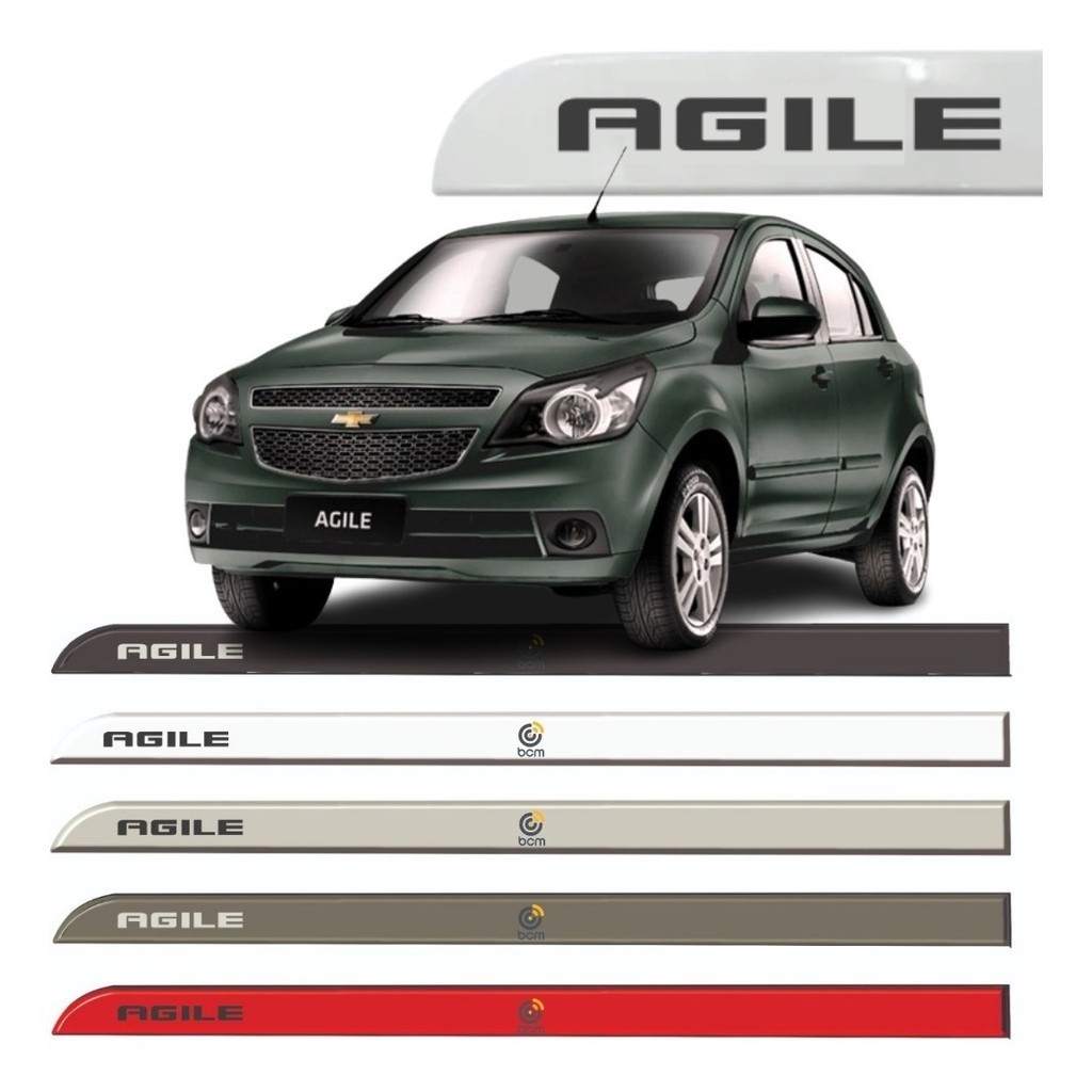 Friso Lateral Porta Chevrolet Agile Todos Os Anos E Modelos | Shopee Brasil