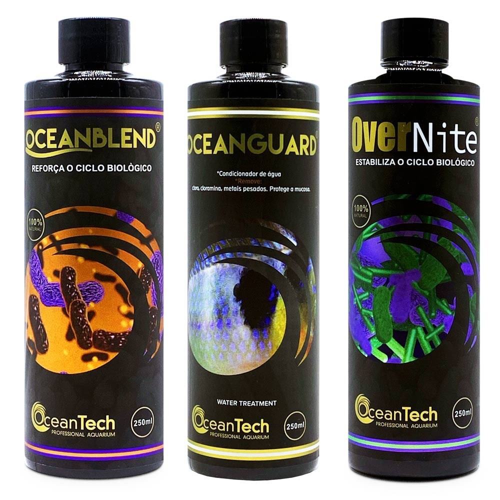 Kit Ocean Tech Ocean Blend Over Nite Guard 250ml Aquário | Shopee Brasil