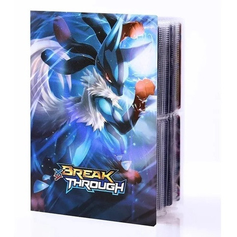 Pokémon Oficial Álbum-Massa Porta 240 Cartas Lucario KSYD | Shopee Brasil