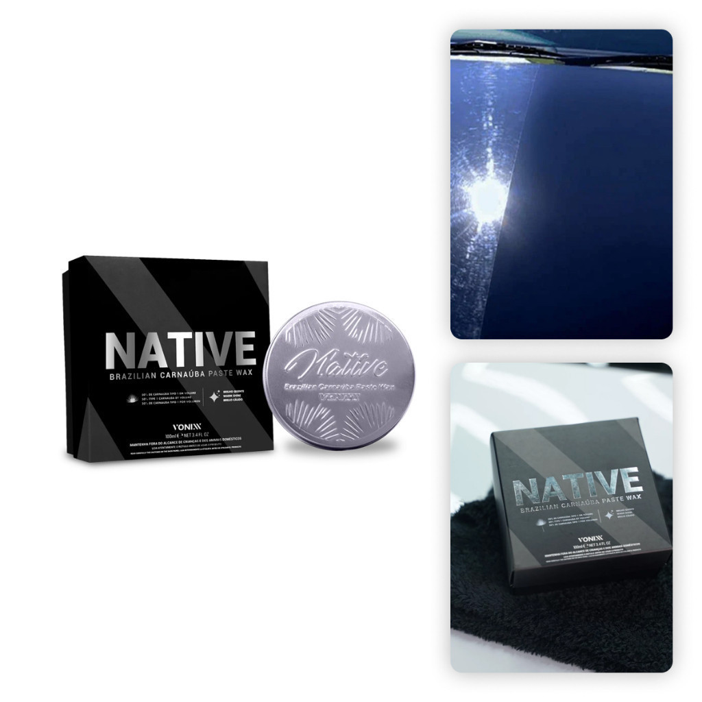 Native Paste Wax 100ml Vonixx Cera de Carnaúba Brasileira Nobre Paste ...
