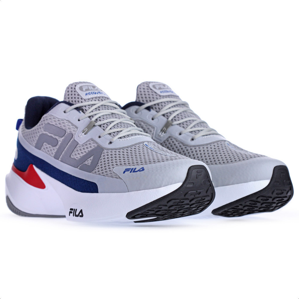 Tenis Fila Masculino Recovery Prata Para Corrida Super Leve Macio Não Derrapa | Shopee Brasil