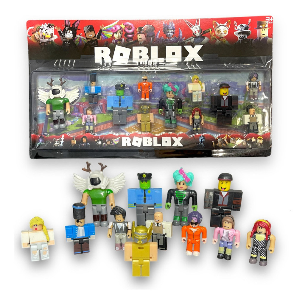 Kit 12 Bonecos Roblox Modelo Raro Aventurador Brinquedo Novo | Shopee ...