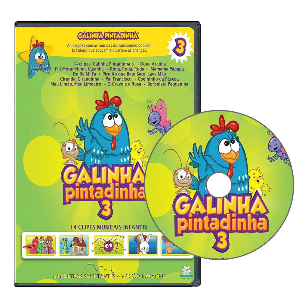 Dvd Galinha Pintadinha Volume 3 | Shopee Brasil