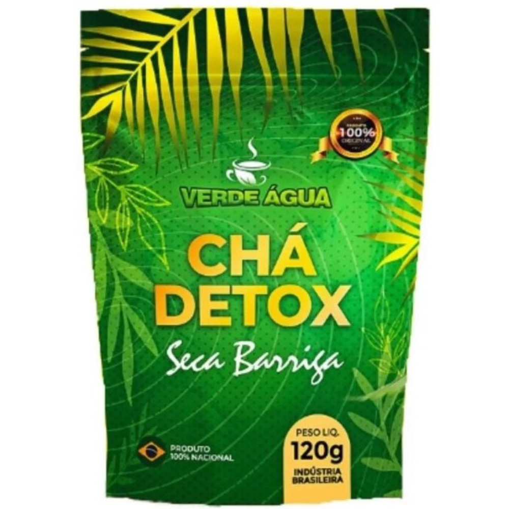 Chá Detox Verde Água Seca Barriga Desincha Solta Intestino | Shopee Brasil