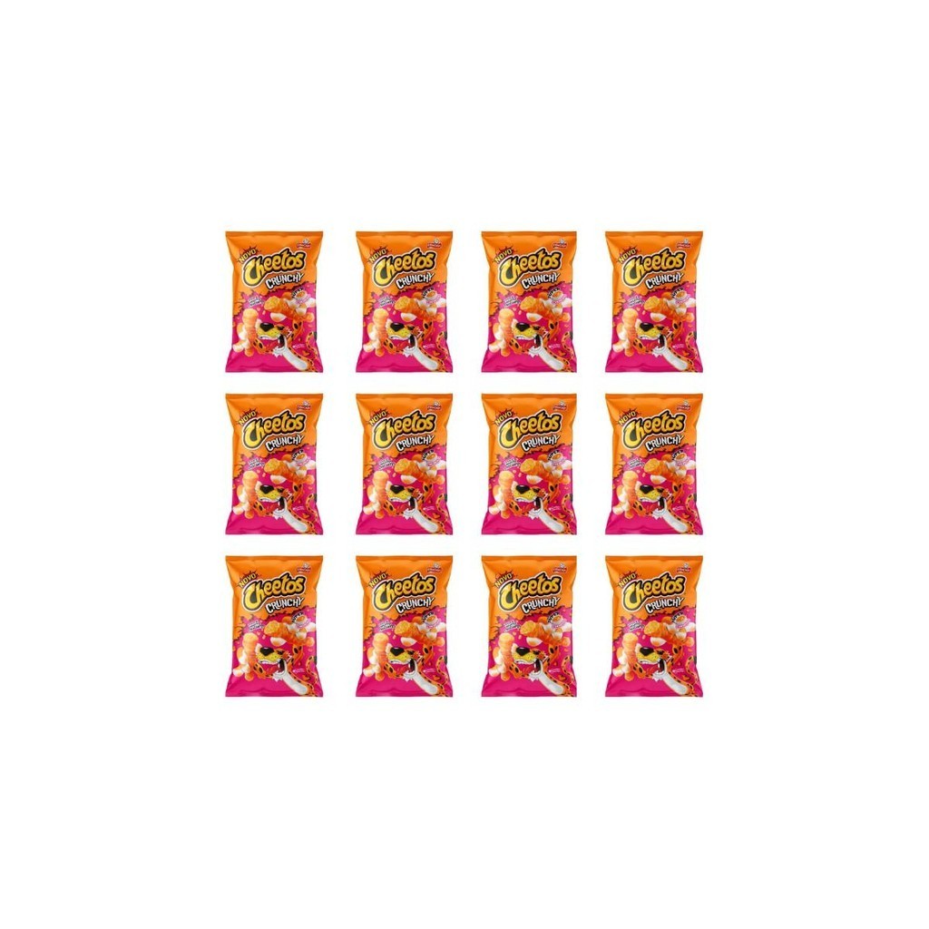 Caixa com 12 pacotes de Cheetos crunchy mcheddar 48g | Shopee Brasil