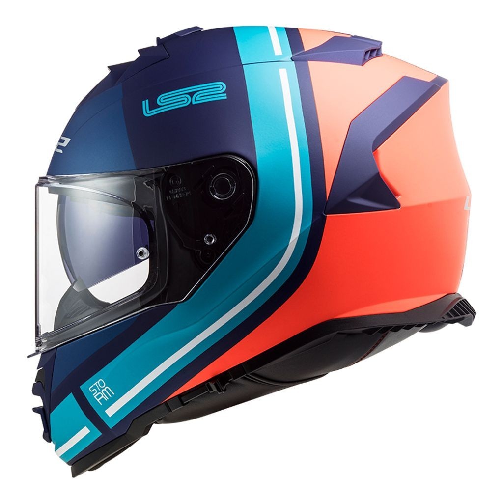 Capacete Ls2 Storm Slant Laranja | Shopee Brasil