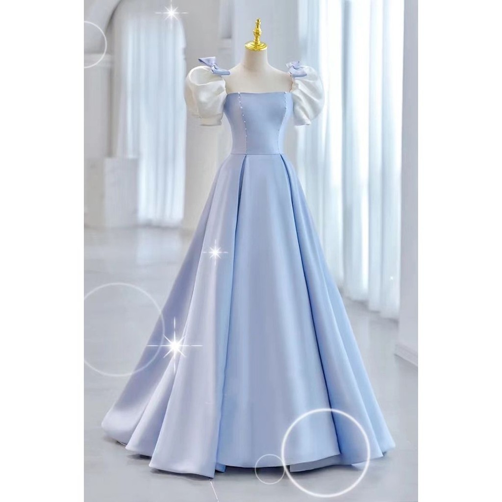 Vestido de noite feminino 2024 luz luxo nicho High-End banquete ...