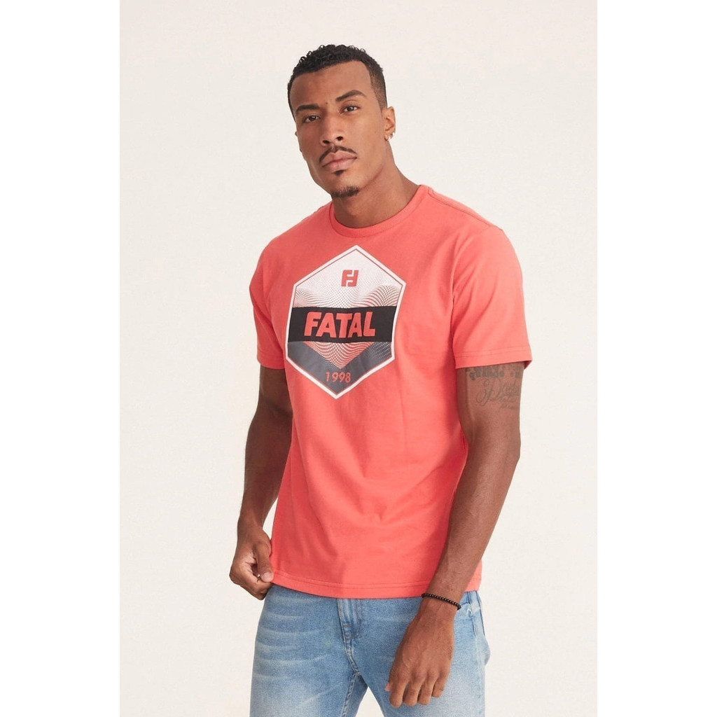 Camiseta Fatal Surf Regular Logo Silk Cotton 1998 Hexagon | Shopee Brasil