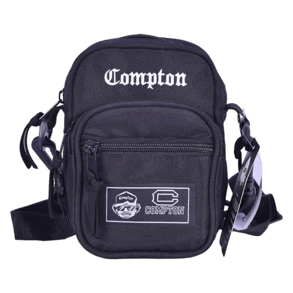 Mini Bolsa Sholder Bag Tag Preta Compton | Shopee Brasil