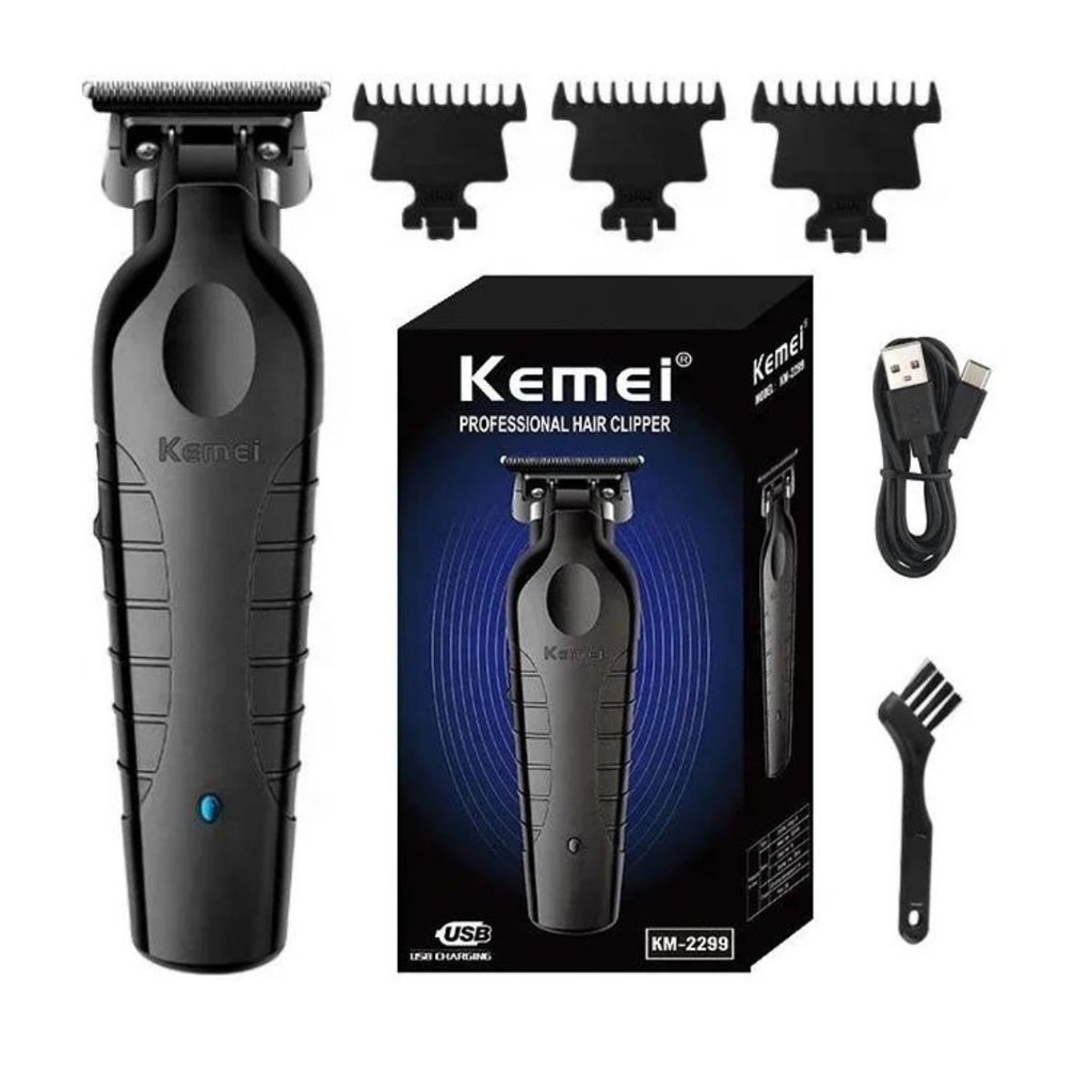 Kemei KM-2299 Máquina de Acabamento Profissional 5W Recarregável | Shopee Brasil