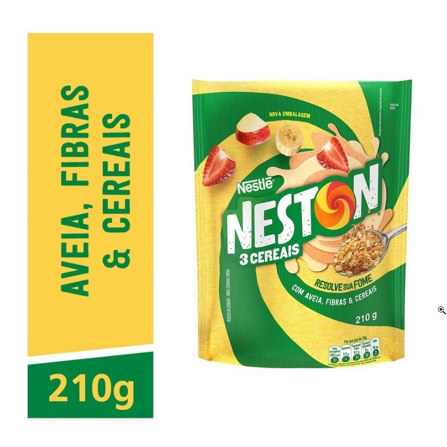 Cereal Neston 3 Cereais Sachê 210g | Shopee Brasil
