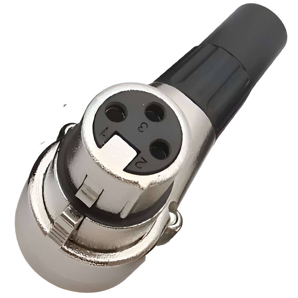 Conector Plug XLR Canon Fêmea Em L Com 7 Posições De Montagem | Shopee ...