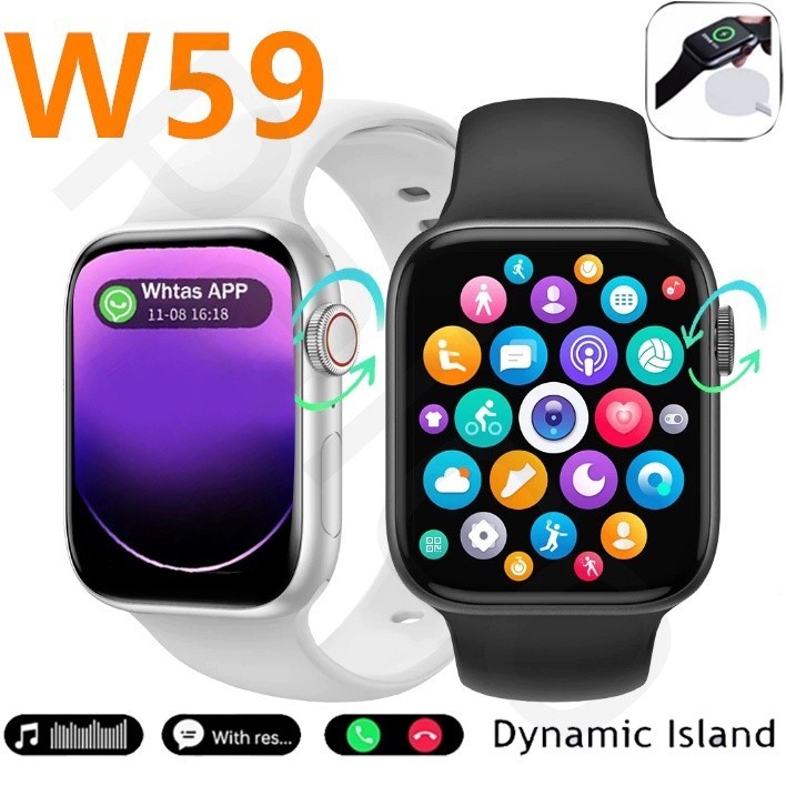 Smartwatch W59 Pro Série 9 Relógio 9 38mm/45mm Dígito Feminino ...
