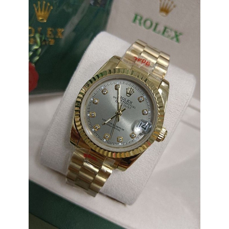 Novo Rolexs 2024 Presidente 28MM Ouro Pedra De LADIES WATCHES | Shopee ...