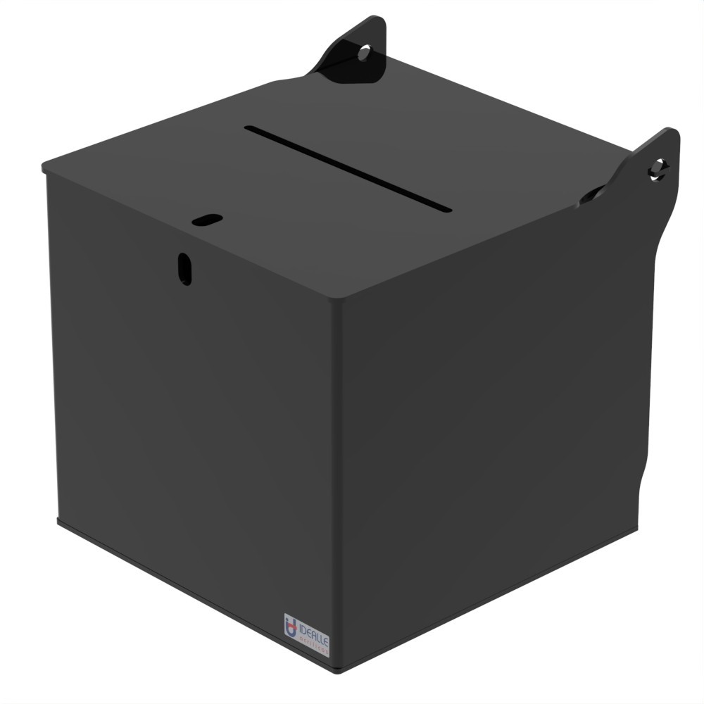 Urna De Acrilico Preto Grande 30x30x30 Cm | Shopee Brasil