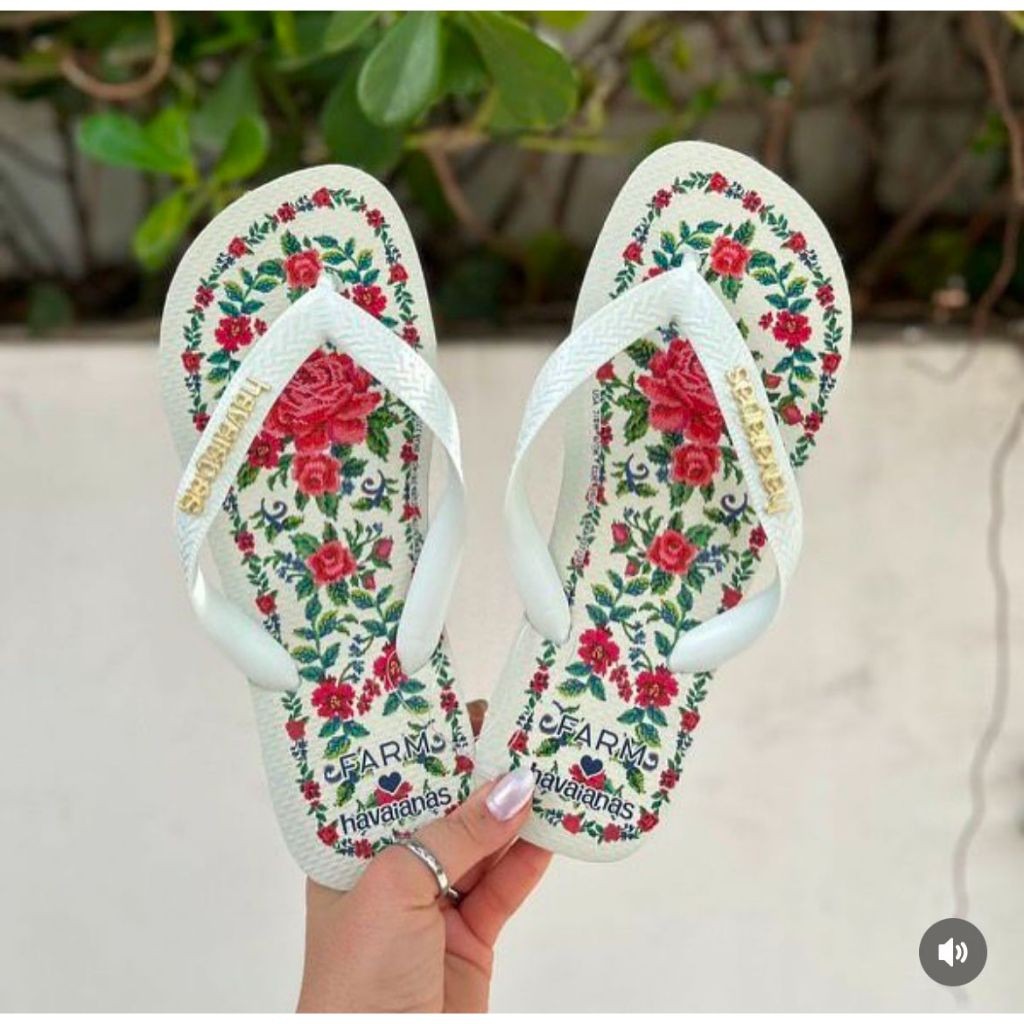 Chinelo Feminino Havaianas Farm Coleção 2025 Confortável Promoção ...