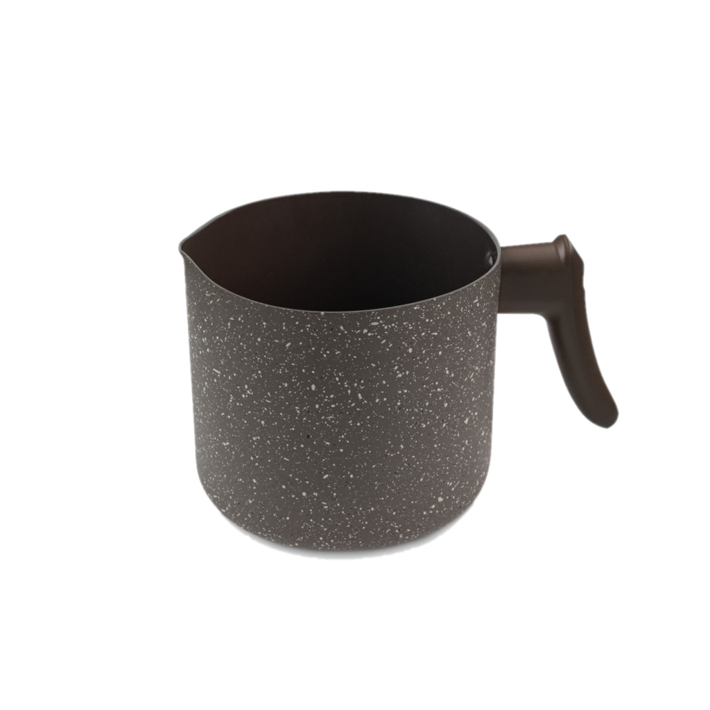 Leiteira Fervedor Soft Touch Marrom Antiaderente Cerâmico 14cm de Diâmetro 1,6l Hercules ...