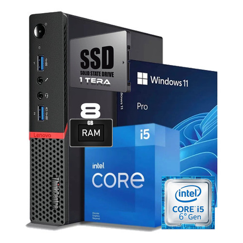 Mini Pc Lenovo Core I5 6° Ger 8gb Ram 1 Tera Ssd Win11 Wifi | Shopee Brasil