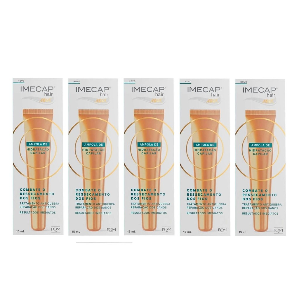 Kit Imecap Hair Max Ampola Capilar Com 5 Uni De 15ml Cada | Shopee Brasil