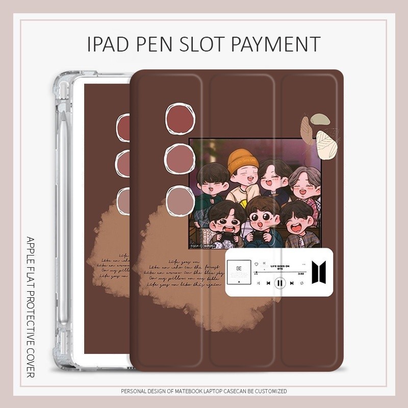 Capa De Pôster BTS iPad 10.2 gen7/8/9 mini6 air1/2/3/4/5 2022 pro11 ...