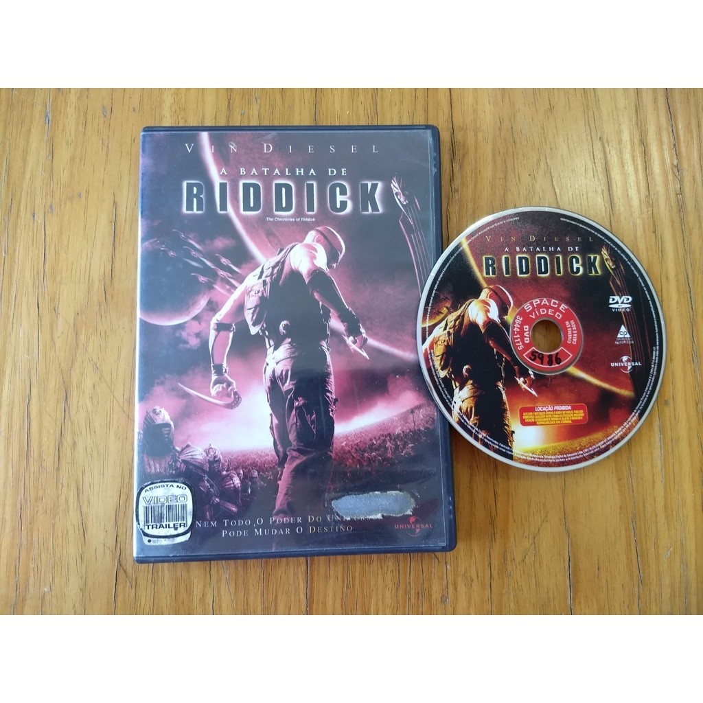DVD A BATALHA DE RIDDICK - ORIGINAL | Shopee Brasil