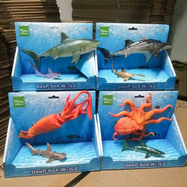 Mundo Subaquático Toy Marine Life Big Set Octopus Whale Shark Big White ...