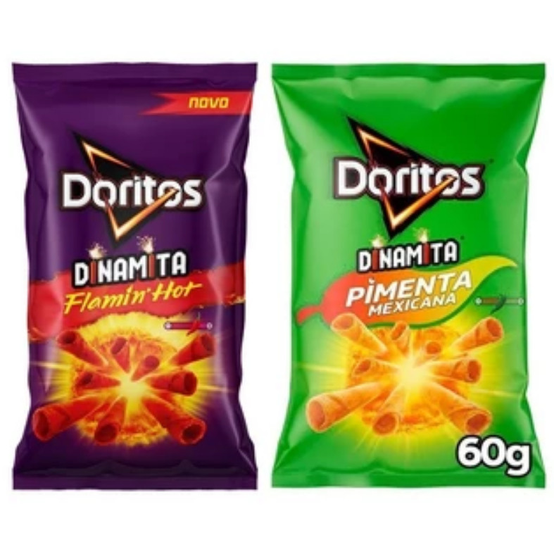 Caixa Doritos Pimenta Mexicana E Carne Defumada Picante 10 Un De 60g