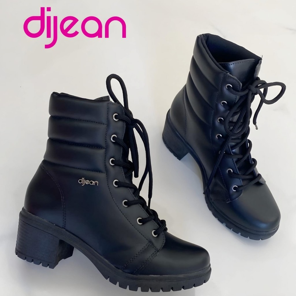 BOTA FEMININA DIJEAN ORIGINAL COTURNO CANO ALTO TRATORADO | Shopee Brasil